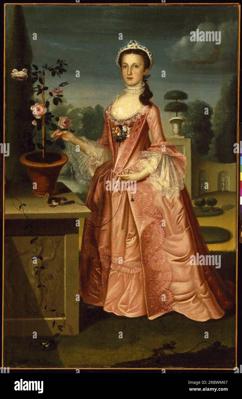 Deborah Hall 1766 by William Williams Stock Photo - Alamy