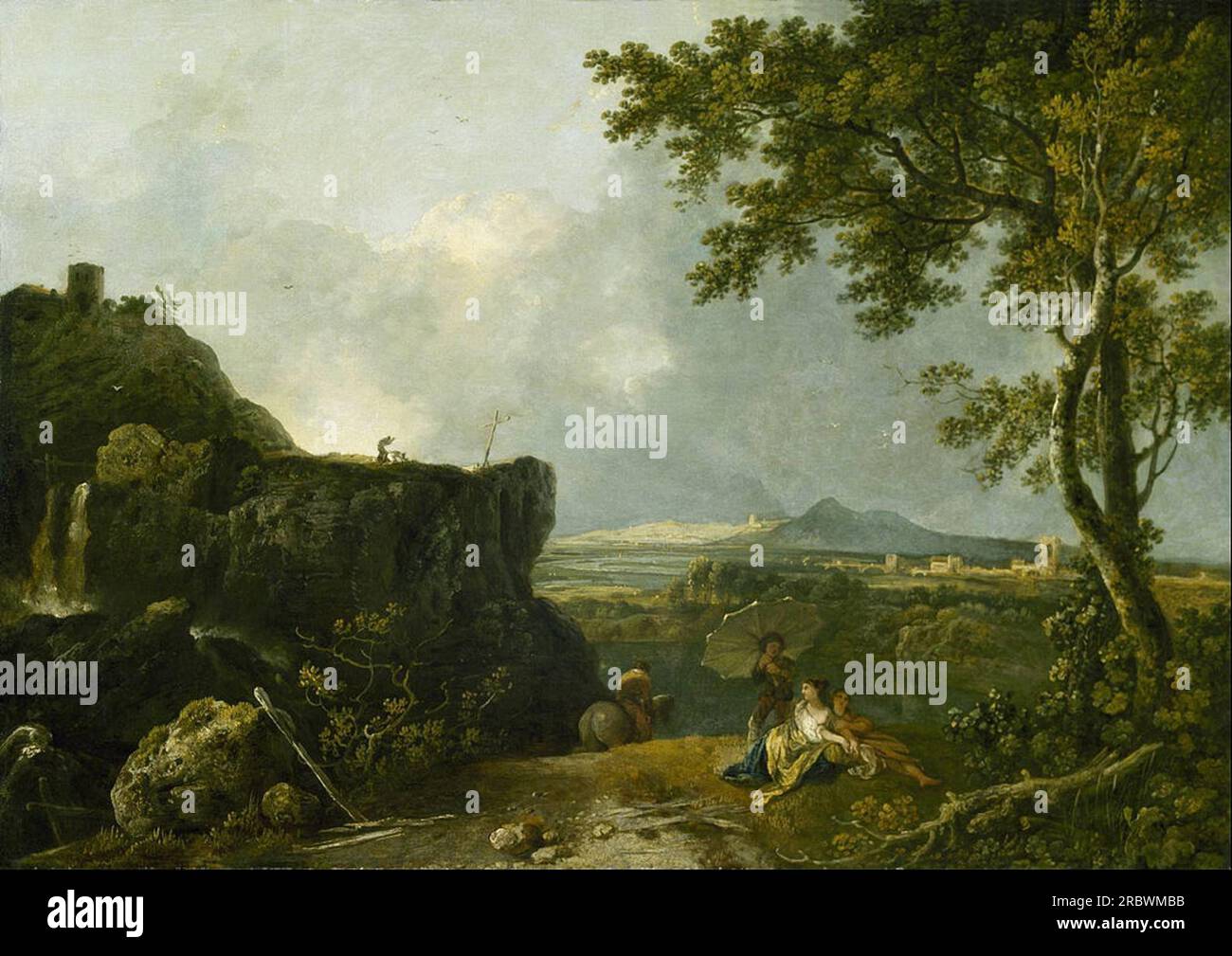 The White Monk 1760 by Richard Wilson Stock Photo - Alamy