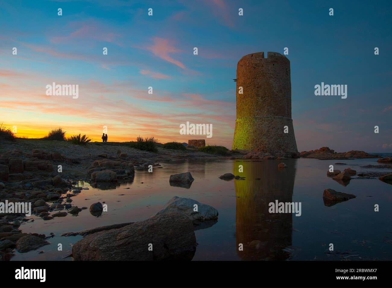 San Giovanni Tower; La Caletta, Siniscola, Sardinia, Italy, Europe ...