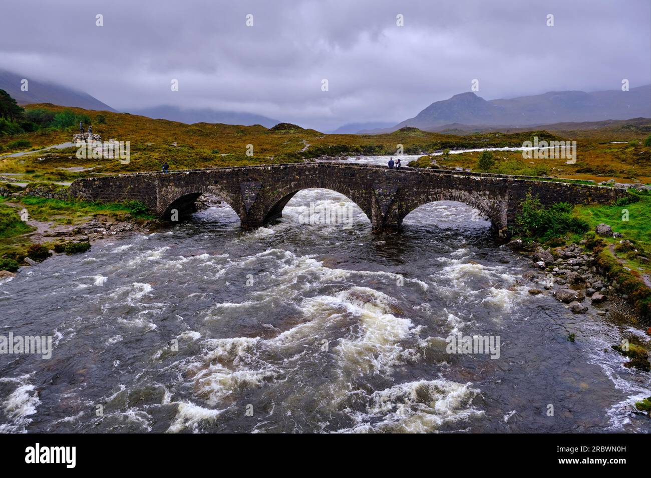 United Kingdom, Scotland, Isle of Skye, Sligachan old bridge and the ...