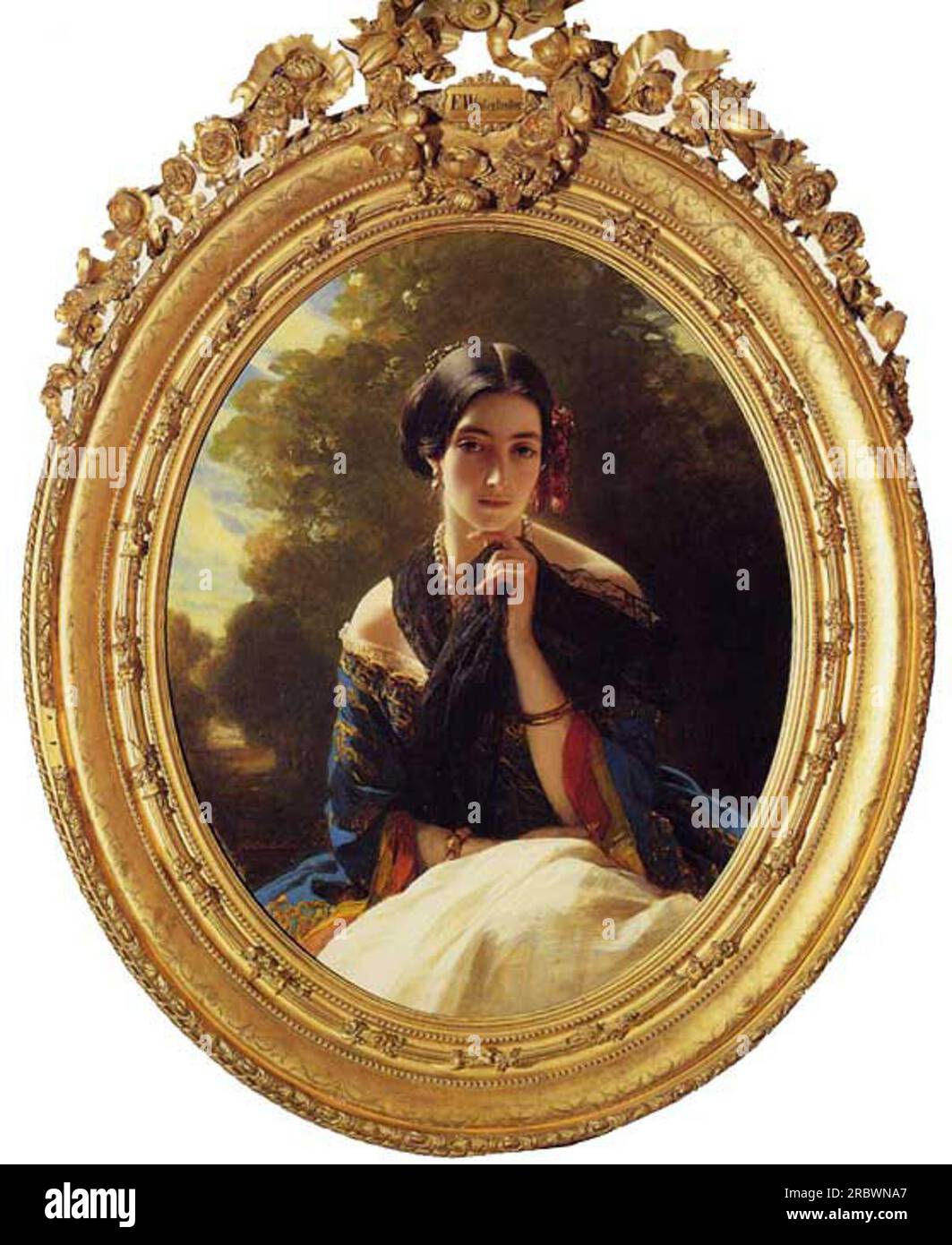 Princess Leonilla of Sayn by Franz Xaver Winterhalter Stock Photo - Alamy