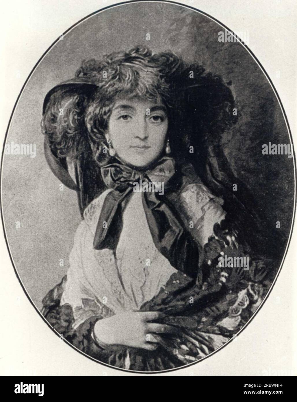 Portrait of Katarzyna Potocka née Branicka, wife of Adam Potocki 1850 ...