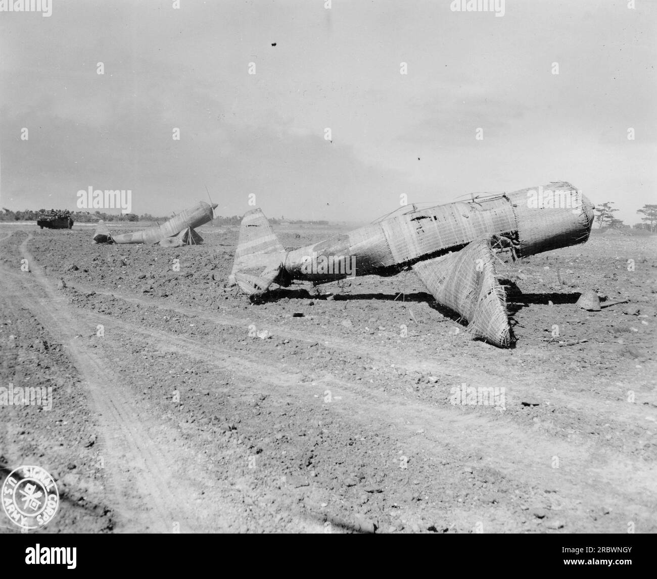 Dummy planes used for training purposes on Okinawa near Kadena CORPS ...