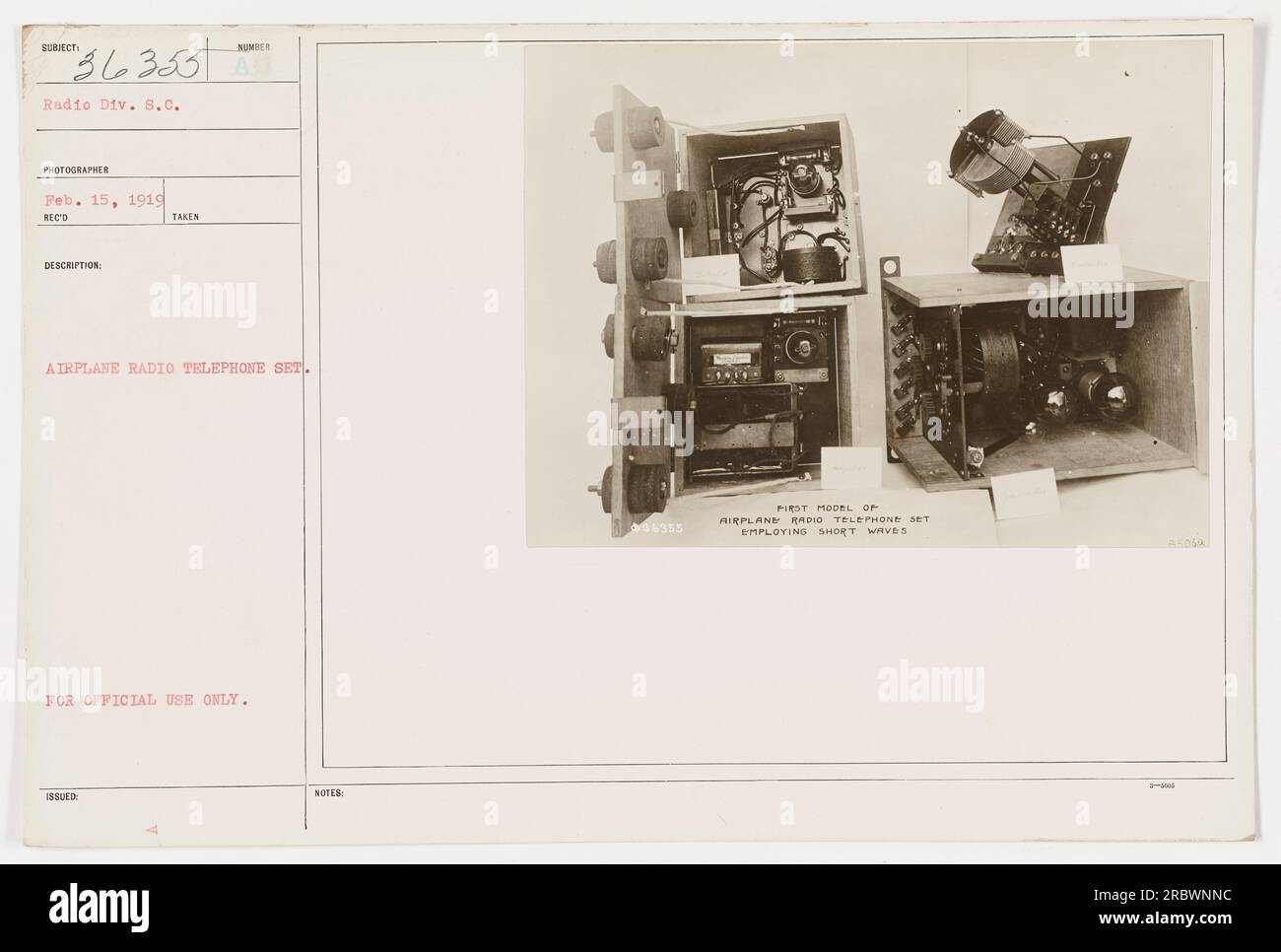 Image shows a radio technician from the 36355 Radio Division in ...