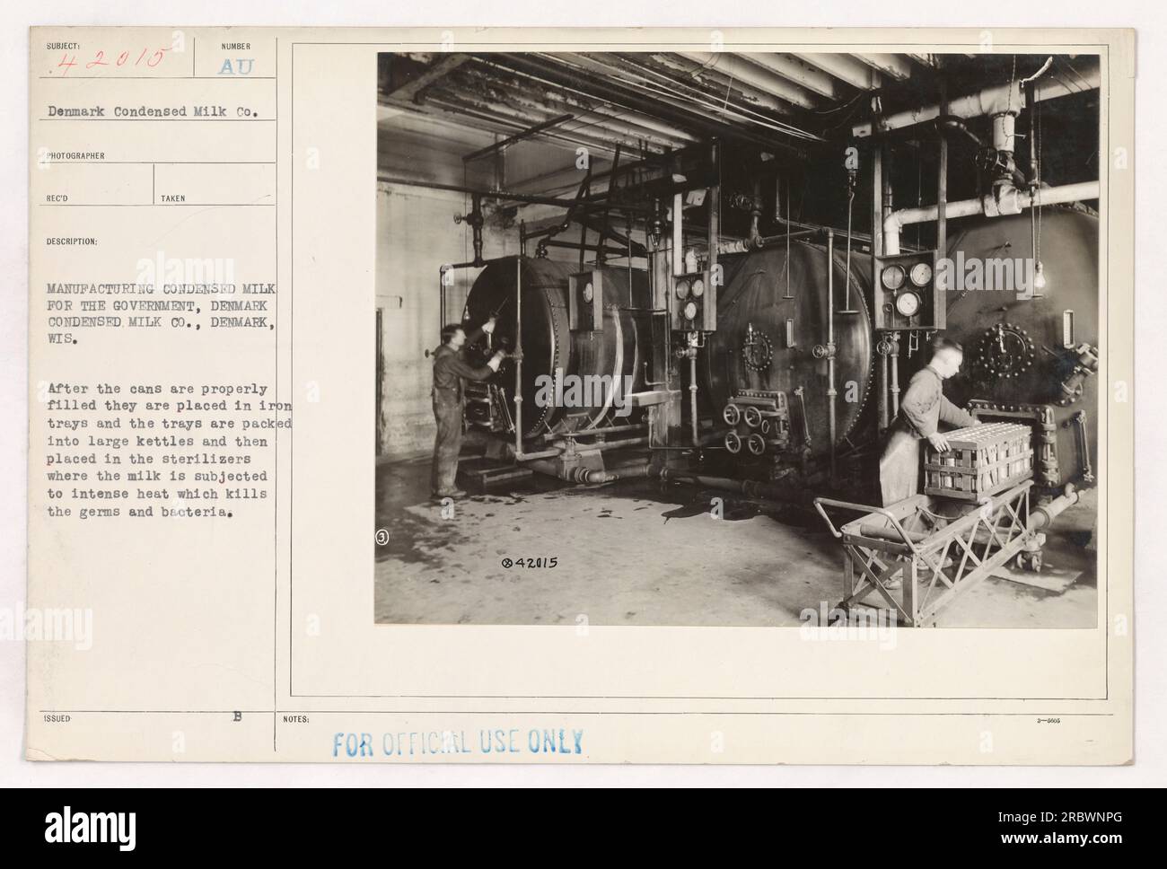 The image captures the process of manufacturing condensed milk for the ...