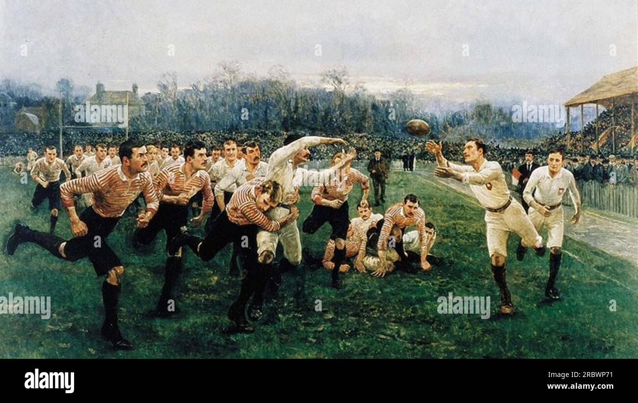 The Battle of the Roses by William Barnes Wollen Stock Photo - Alamy