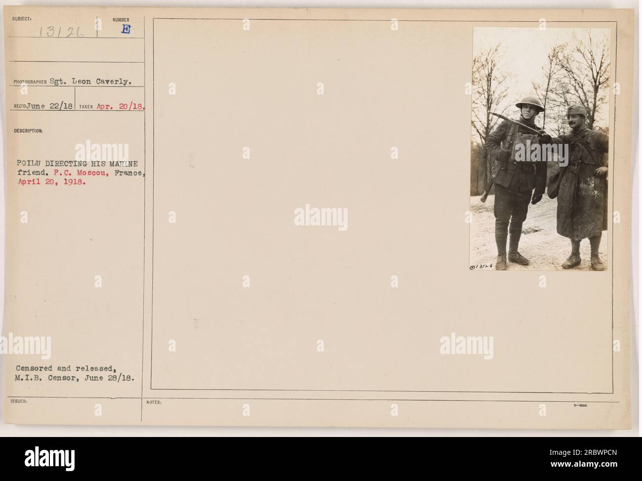 Poilu directing marine friend hi-res stock photography and images - Alamy