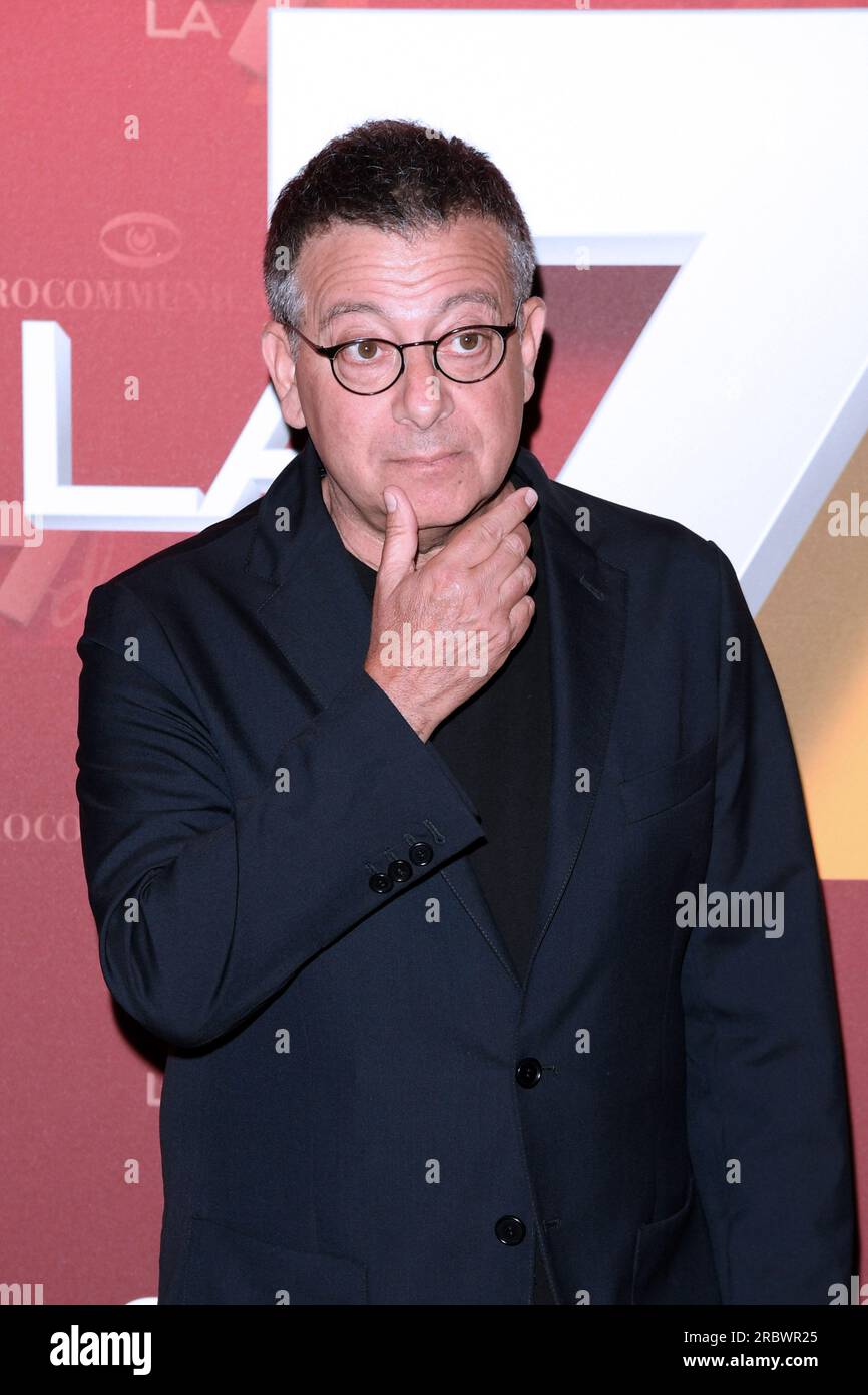 Milan, Italy. 11th July, 2023. Milan, Presentation of the LA7 schedules ...