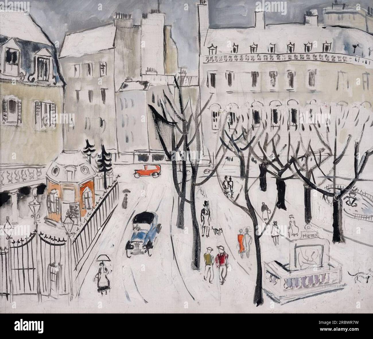 Paris snow scene hi-res stock photography and images - Alamy