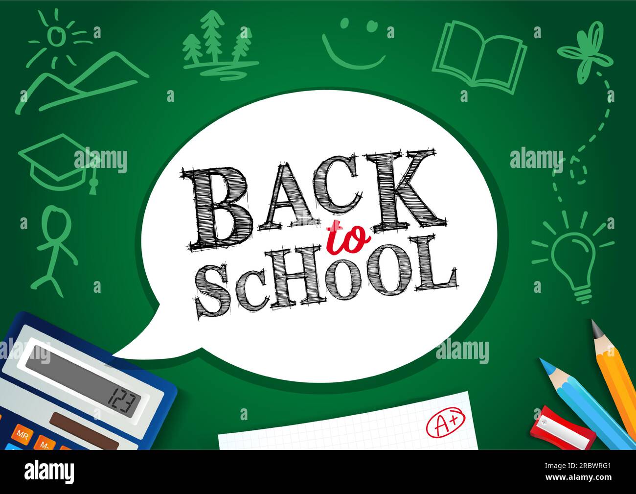 Blackboard text creativity Stock Vector Images - Alamy