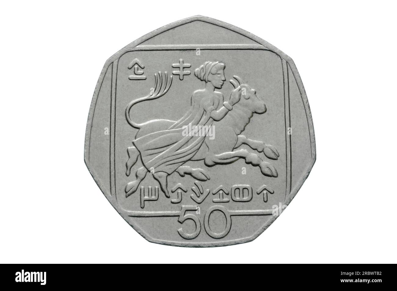 Fifty cent coin isolated hi-res stock photography and images - Alamy