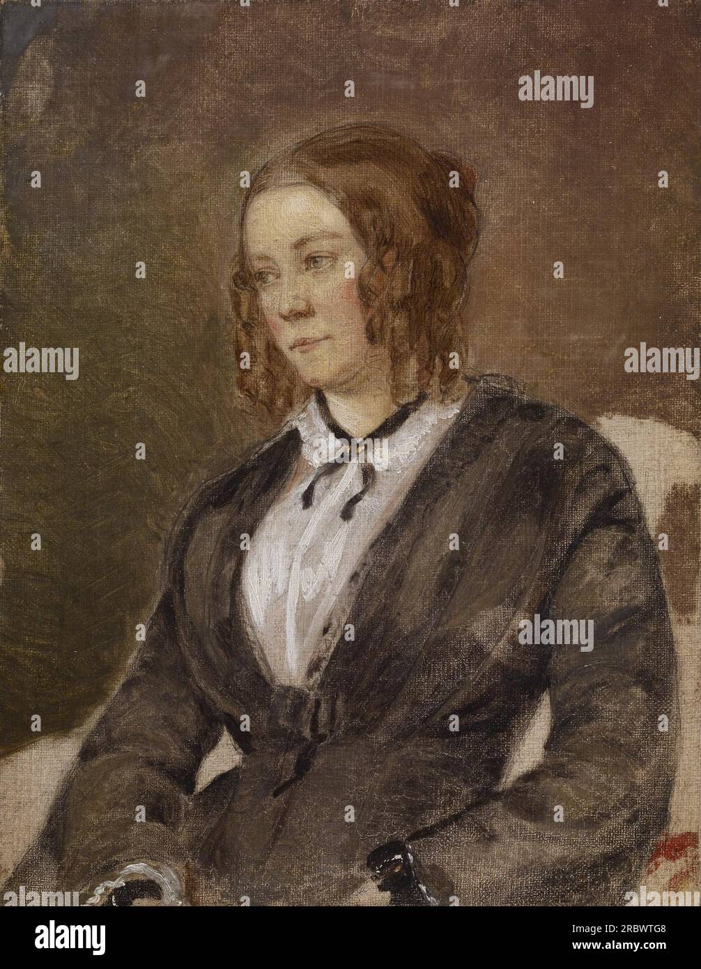Portrait of a Seated Woman 1853 by Richard Caton Woodville Sr Stock ...