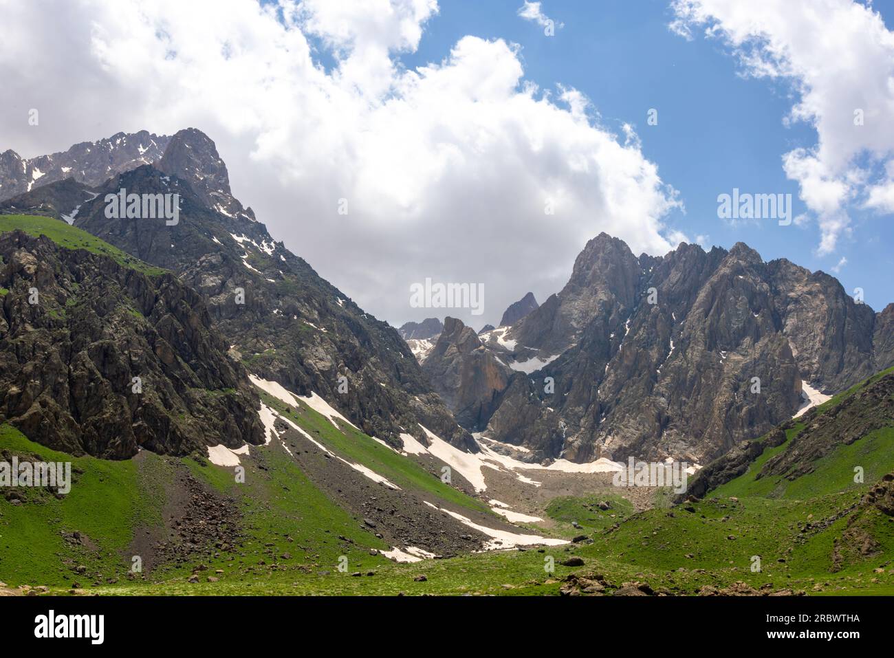 cilo mountains, hakkari, high mountains and clouds, valley of heaven ...