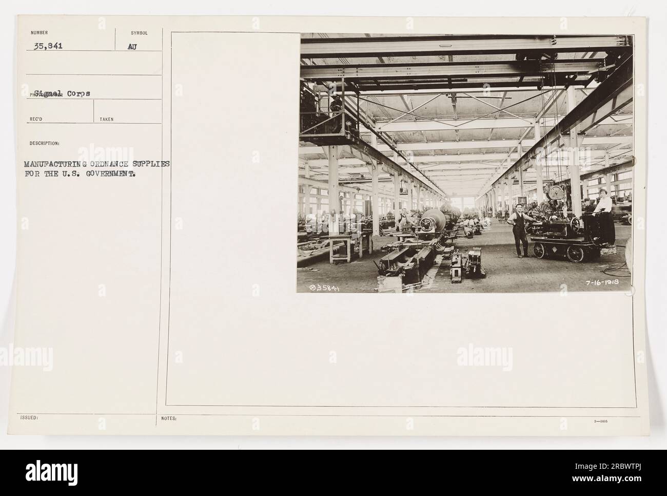 "Image depicts a group of workers manufacturing ordnance supplies for ...