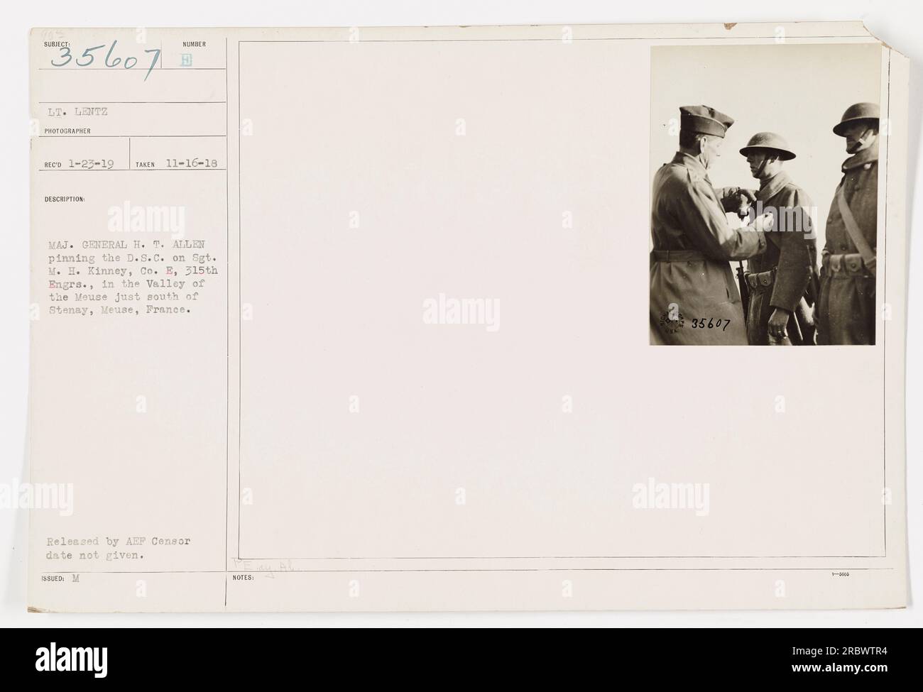 Sgt m h kinney hi-res stock photography and images - Alamy