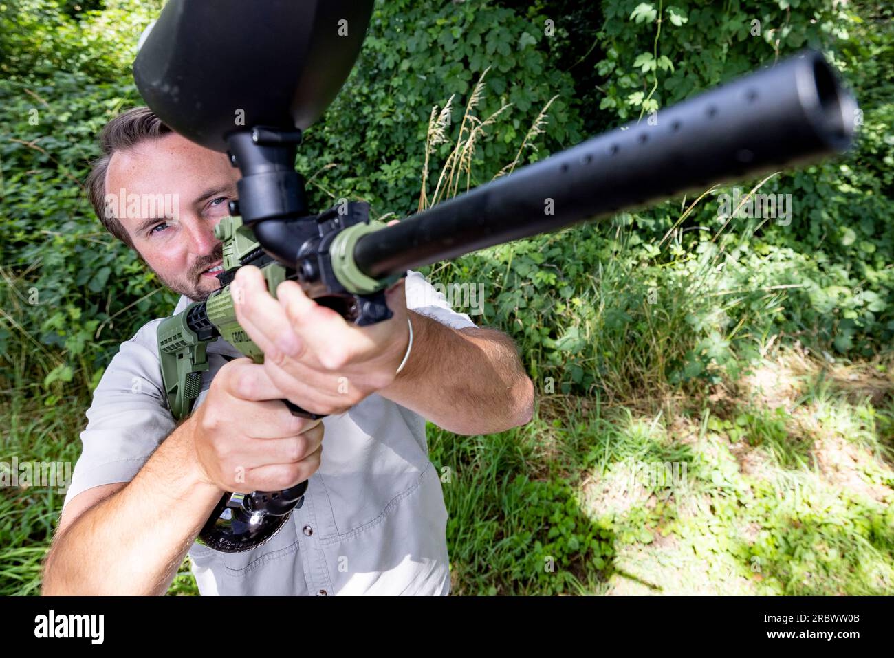 11 July 2023, North Rhine-Westphalia, Saerbeck: Ole Theisinger, a ...