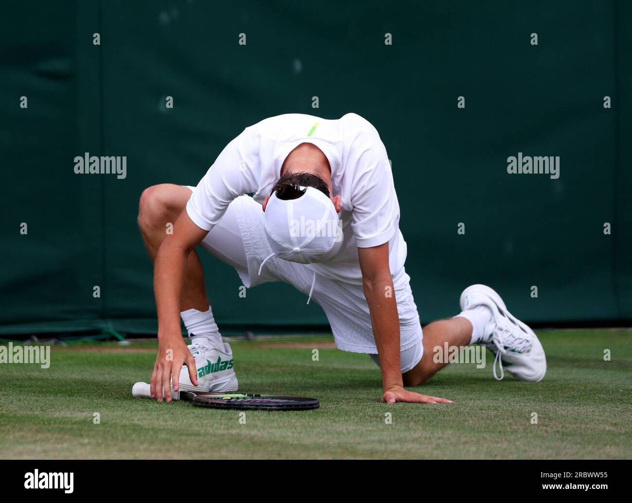 Charlie Robertson reacts following his defeat to Joao Fonseca (not ...