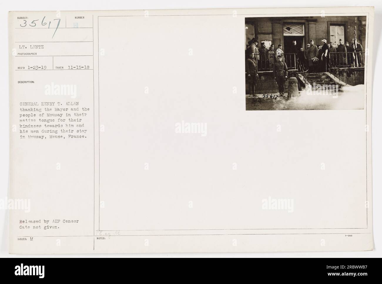 Mayor general henry t allen hi-res stock photography and images - Alamy