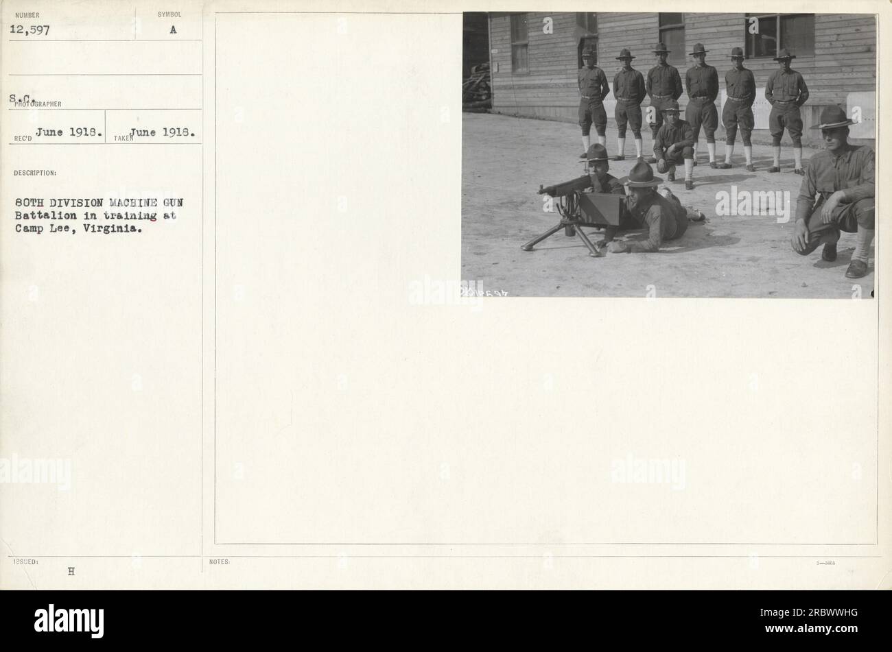 80th division machine gun battalion hi-res stock photography and images ...