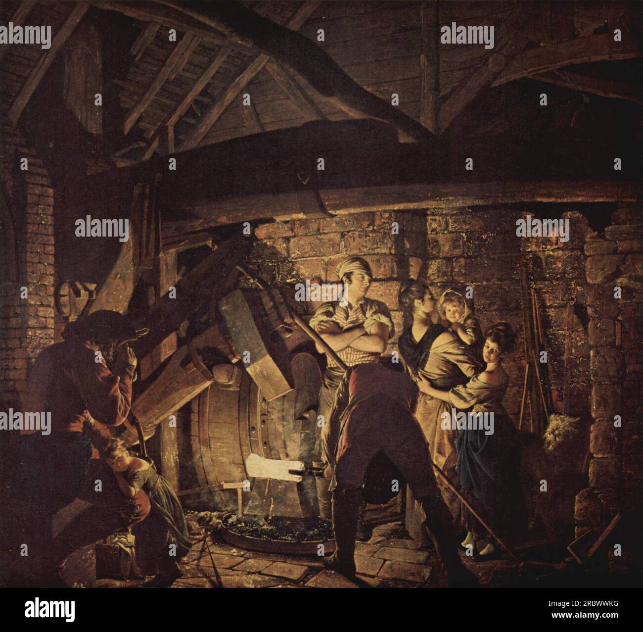 Joseph wright, an iron forge hi-res stock photography and images - Alamy