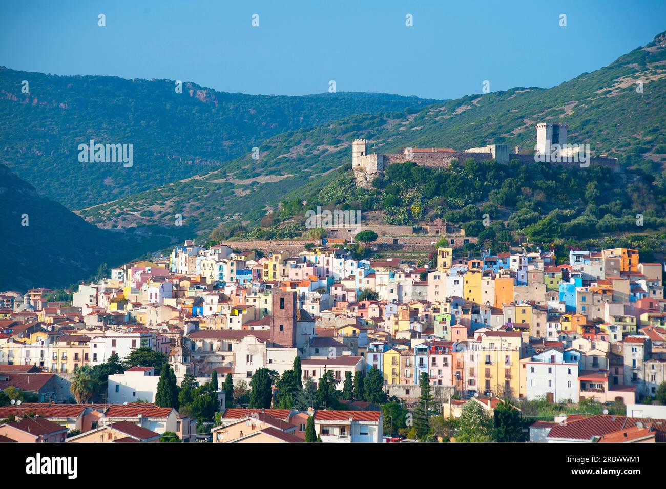 Malaspina Castle, Bosa, Sardinia, Italy, Europe Sardinia; Sardinian ...