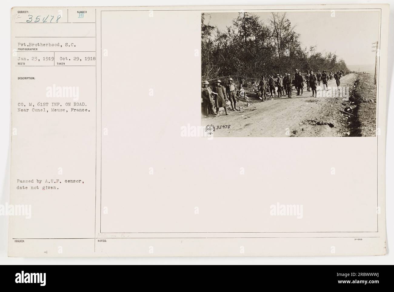 Co m 61st infantry hi-res stock photography and images - Alamy