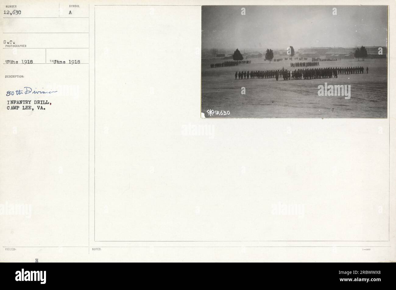 Soldiers of the 80th Division participating in an infantry drill at ...