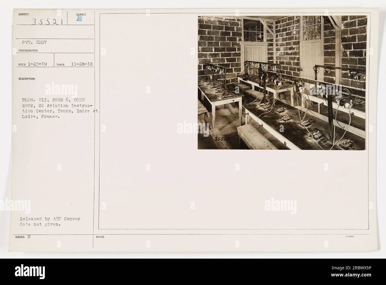 "Private Eddy, a photographer from the 2nd Aviation Instruction Center ...