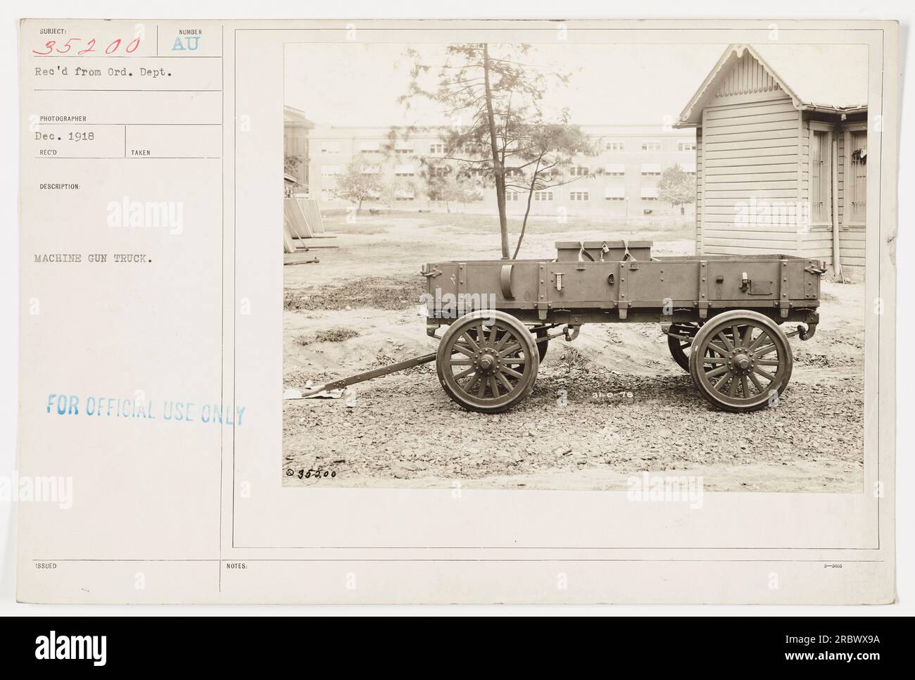 A photograph of a machine gun truck being used for official military ...