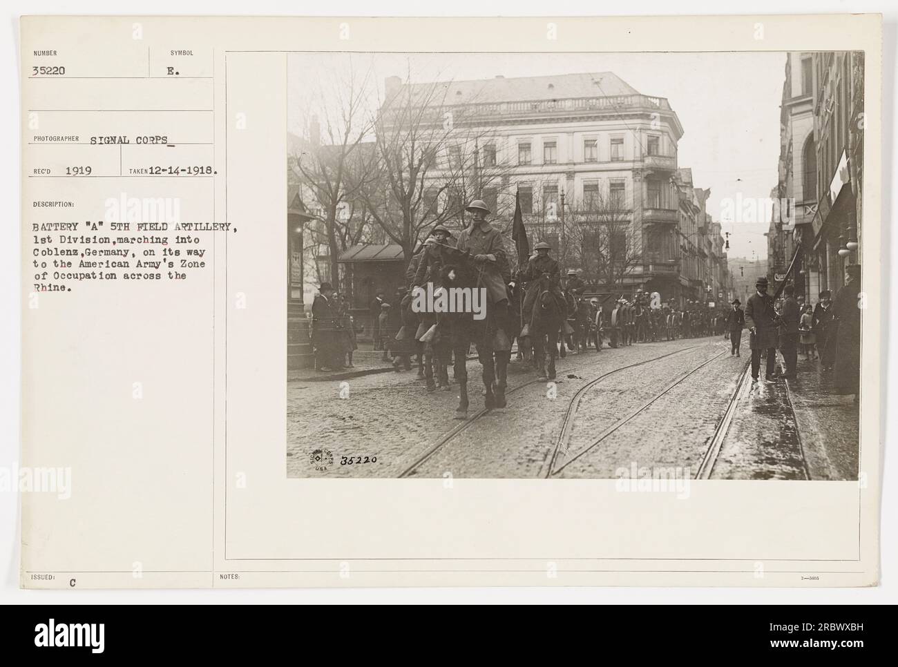 Battery "A" of the 5th Field Artillery, part of the 1st Division, can ...
