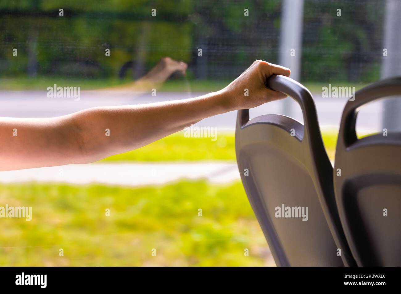 Bus handrail hi-res stock photography and images - Alamy