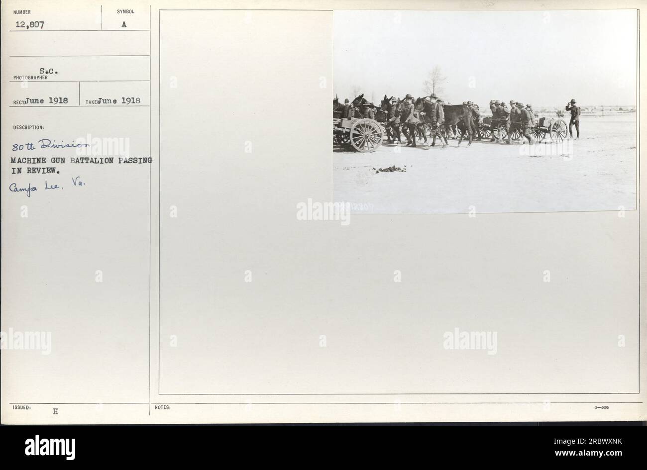 80th division machine gun battalion hi-res stock photography and images ...