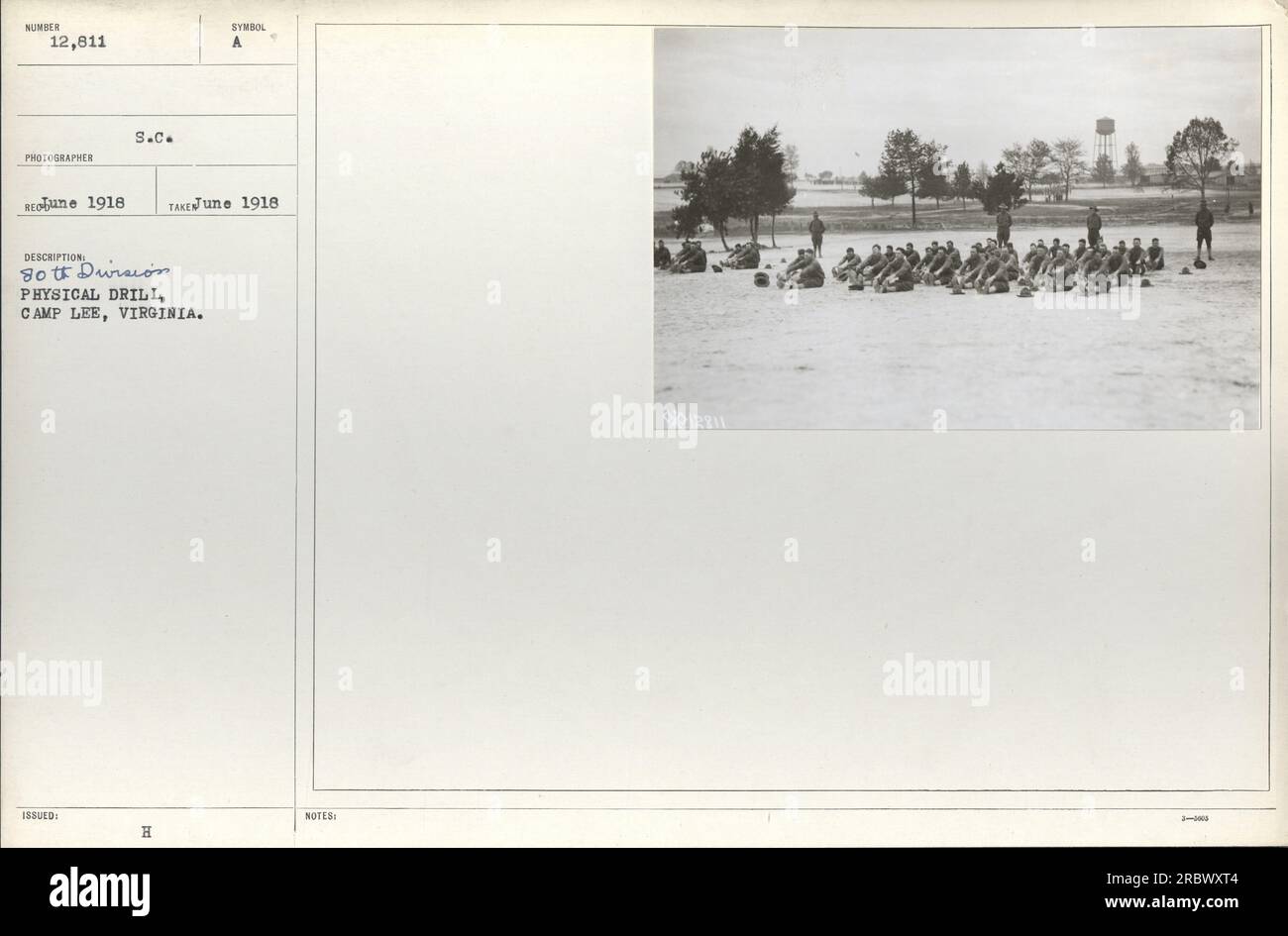 Soldiers of the 80th Division participating in physical drill exercises ...
