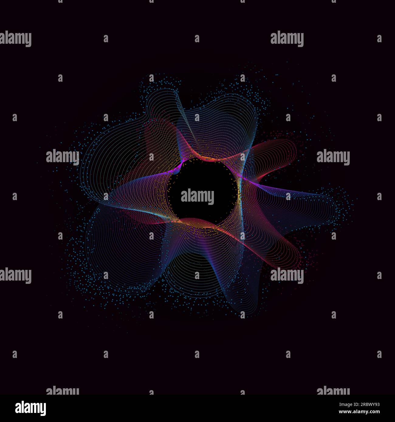 Abstract particle line moving Stock Vector Images - Alamy