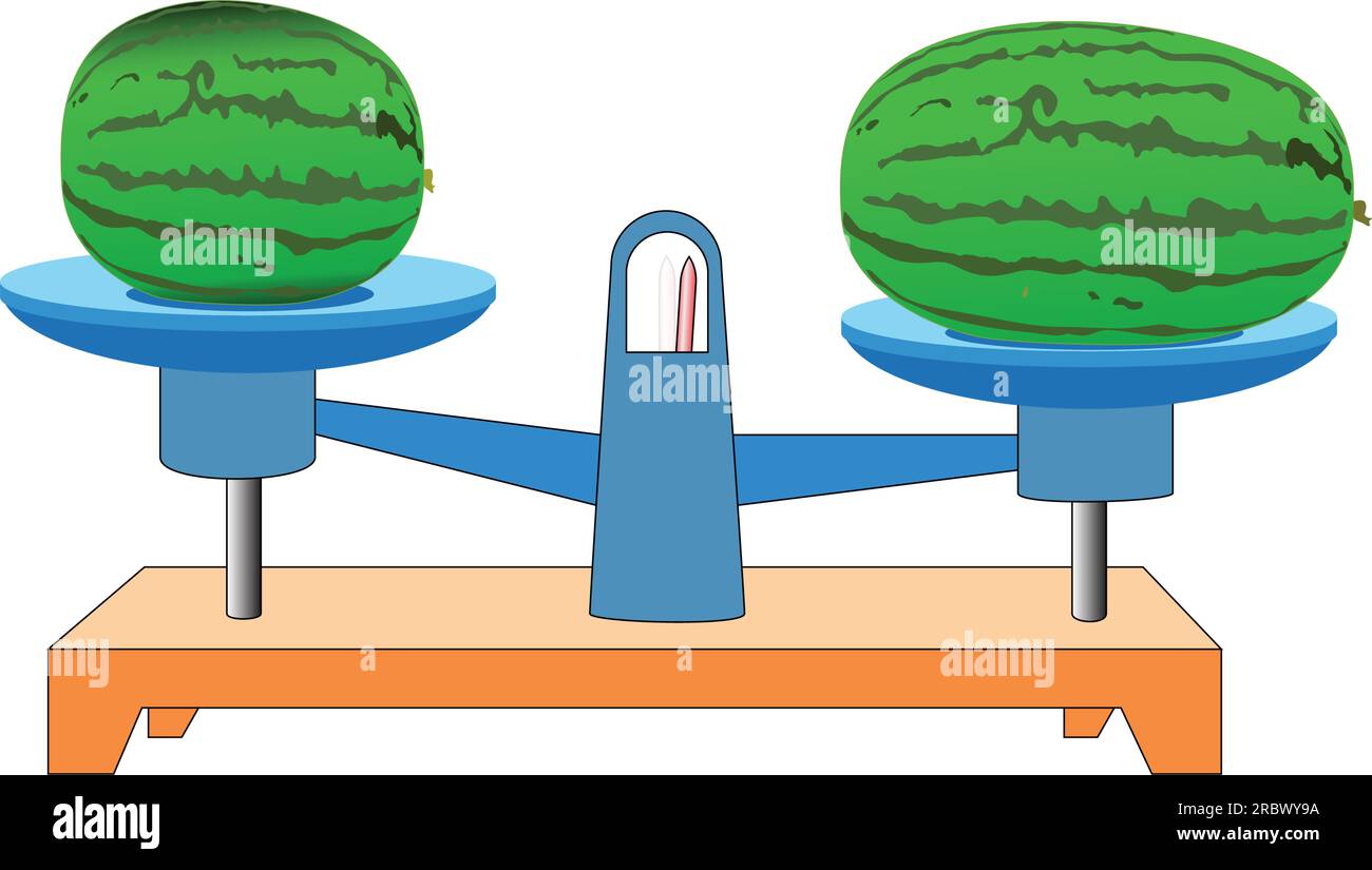 balance Scale Watermelon small and big, and Watermelon. scales in ...