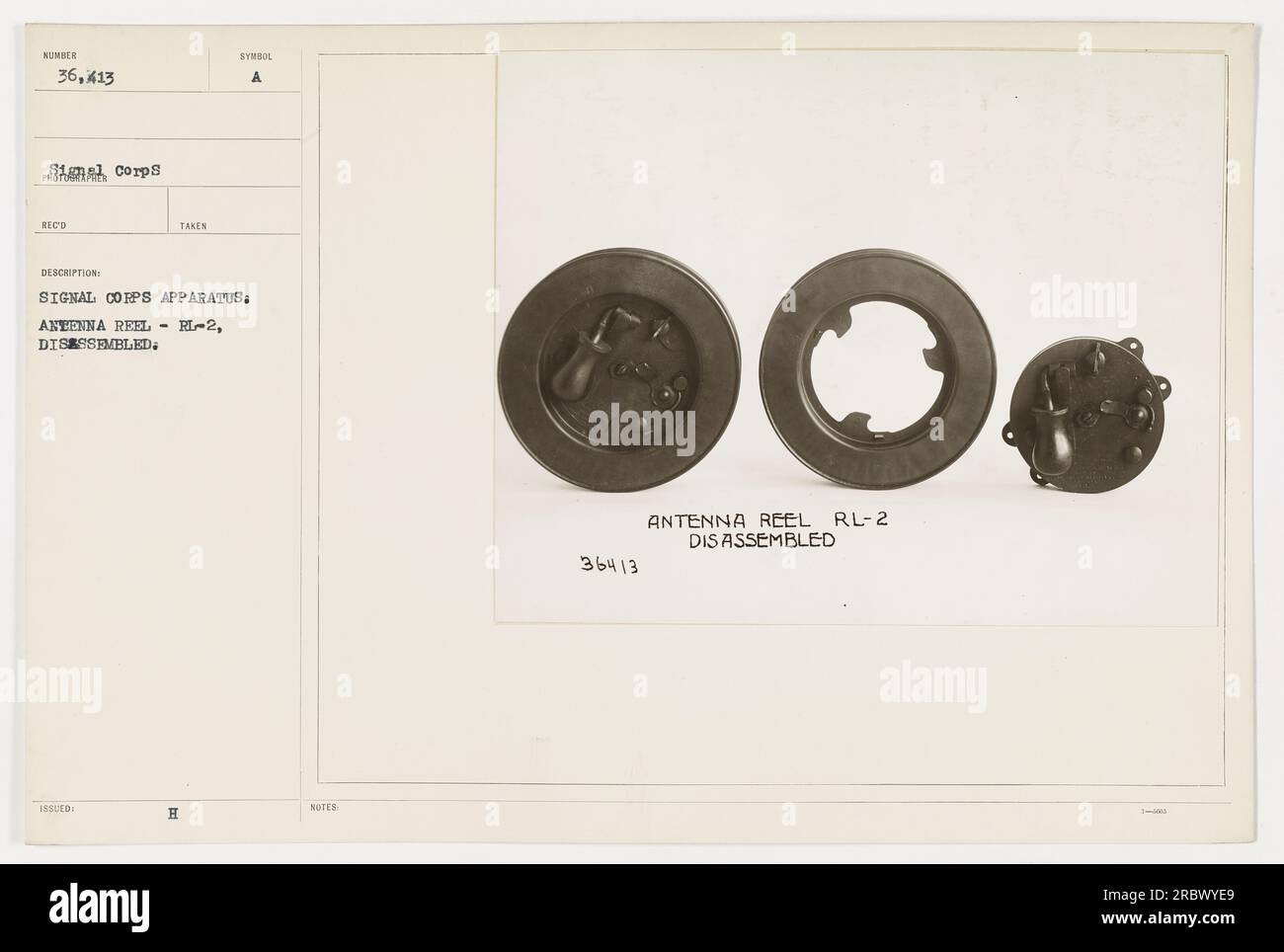 Soldier from the Signal Corps dismantling Antenna Reel RL-2 during ...