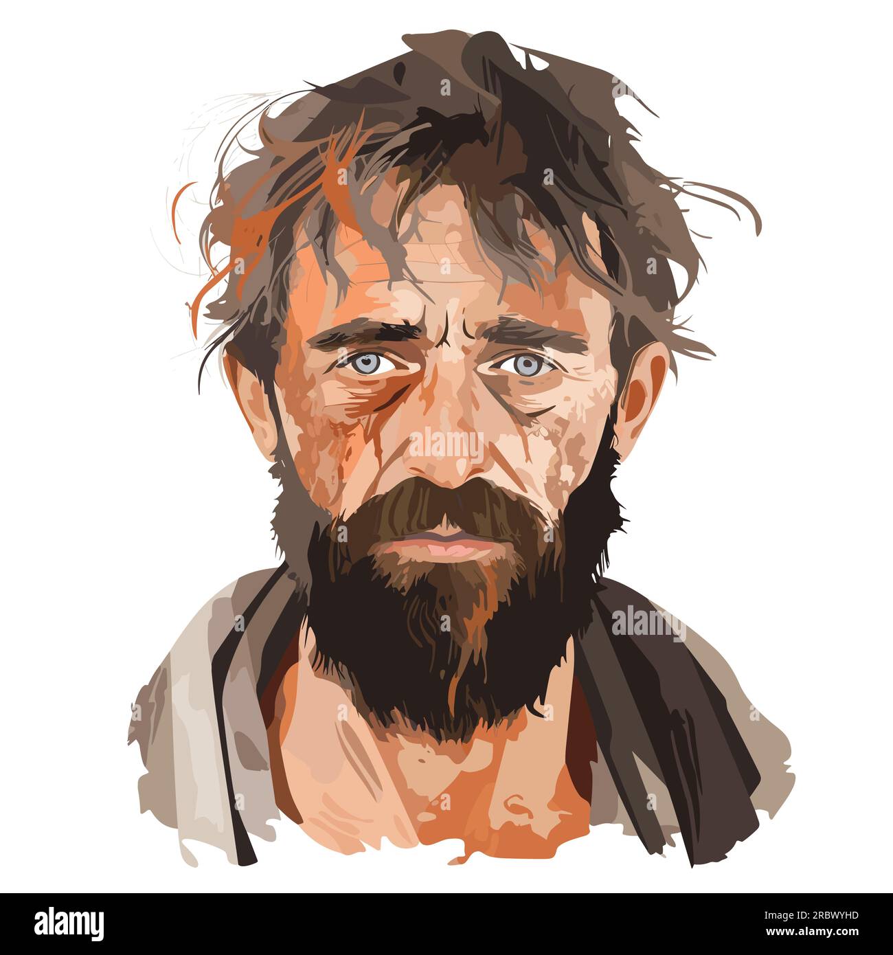 Dirty face woman Stock Vector Images - Alamy