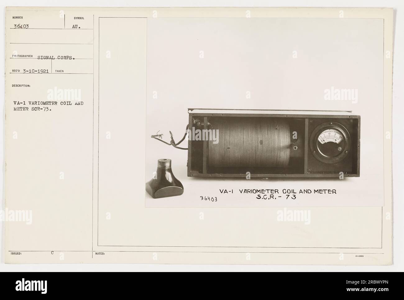 Va i variometer coil hi-res stock photography and images - Alamy