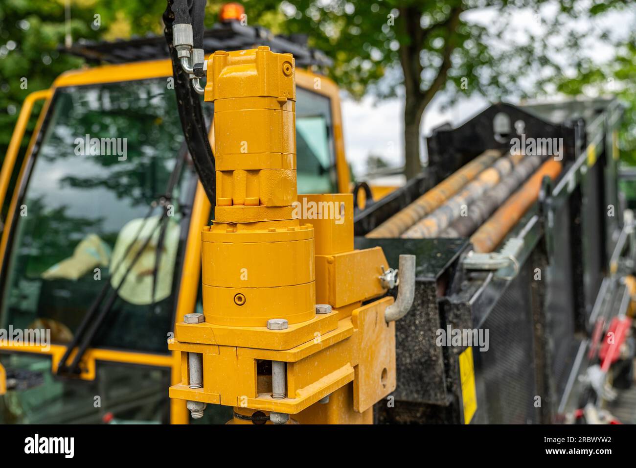 Hydraulic engine part close hi-res stock photography and images - Alamy