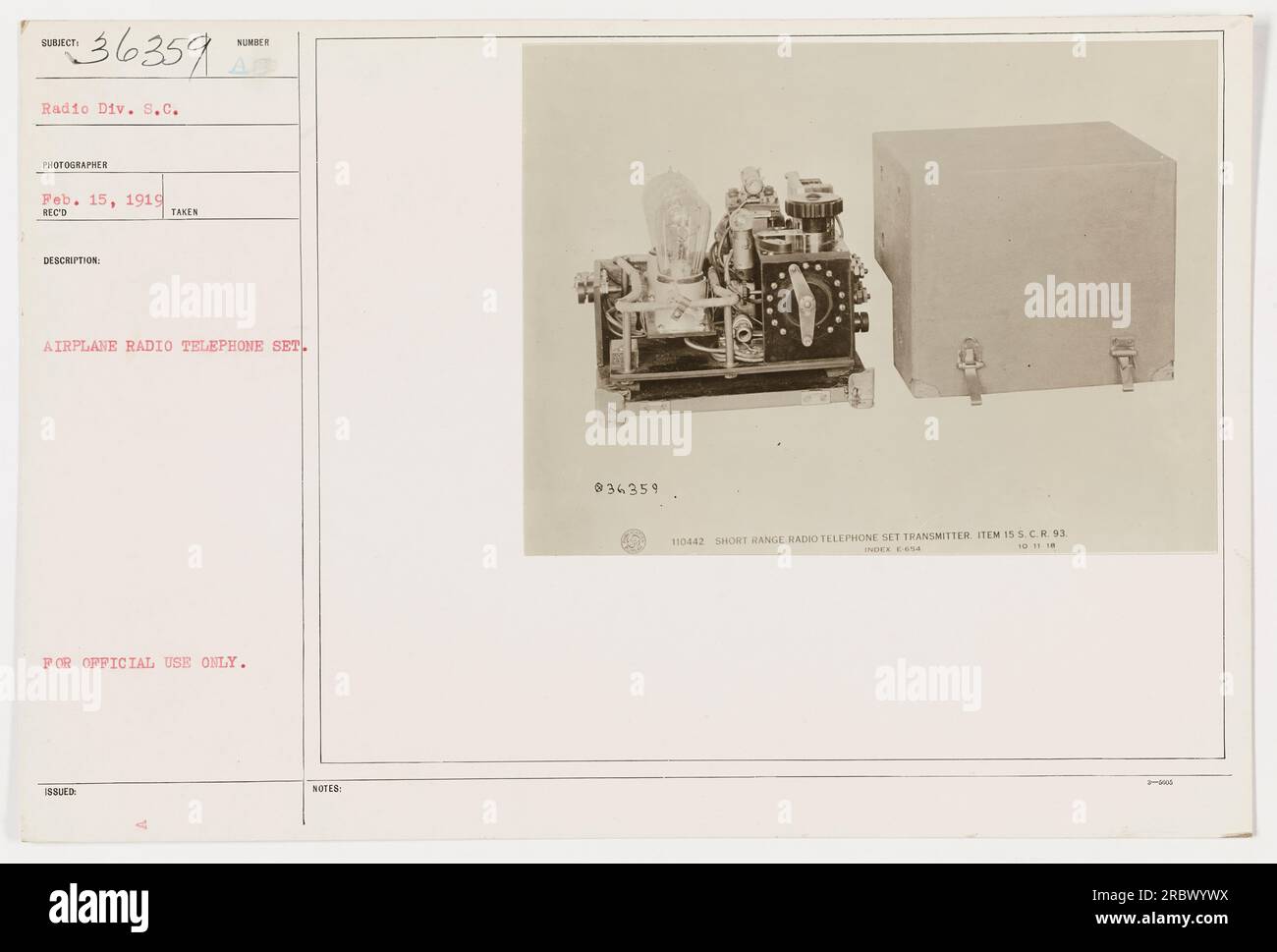 American soldiers operating and testing a radio telephone set in Sumber ...