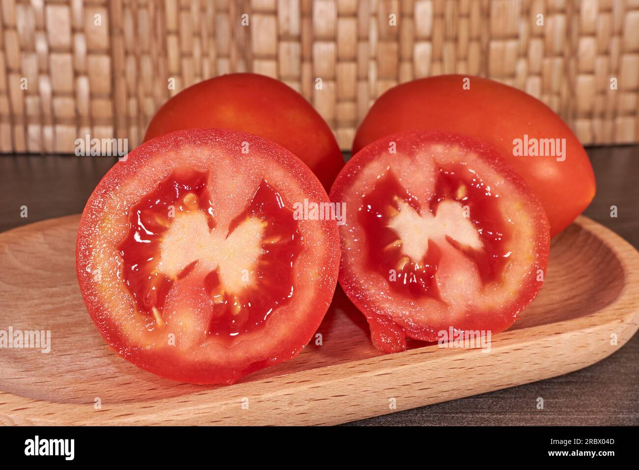 Tomato a fruit rich in vitamin c Stock Photo - Alamy