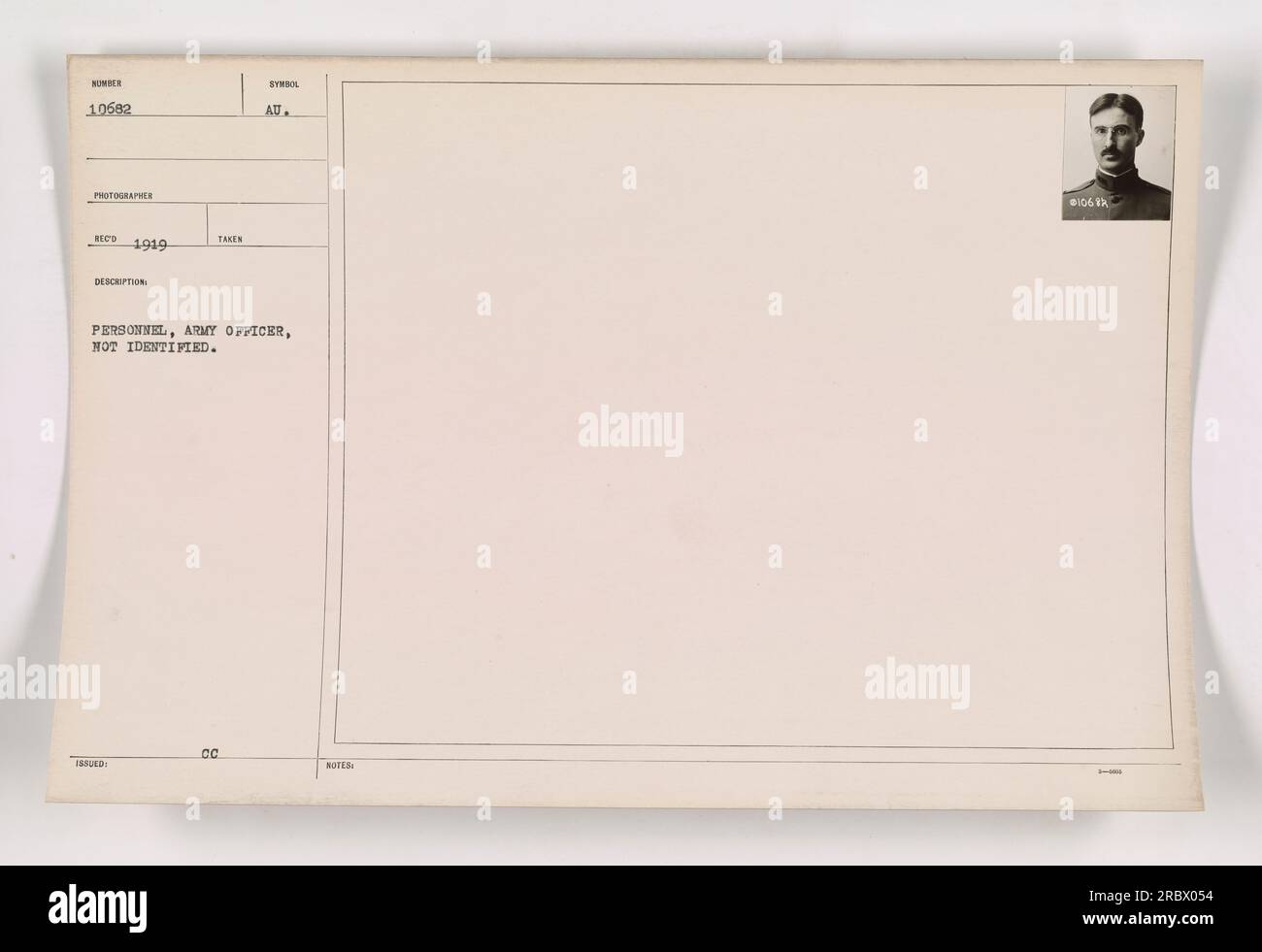 Image 111-SC-10682 depicts an American army officer during World War I ...