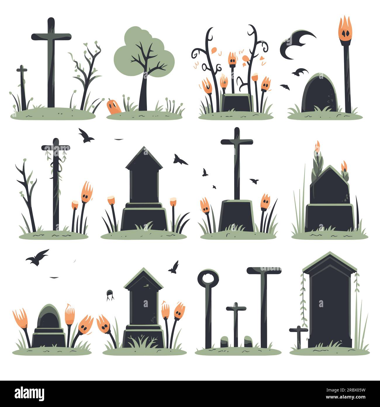 Grave headstone tombstone blank Cut Out Stock Images & Pictures - Alamy