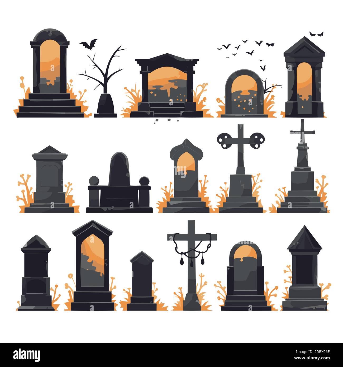 Grave headstone tombstone blank Cut Out Stock Images & Pictures - Alamy