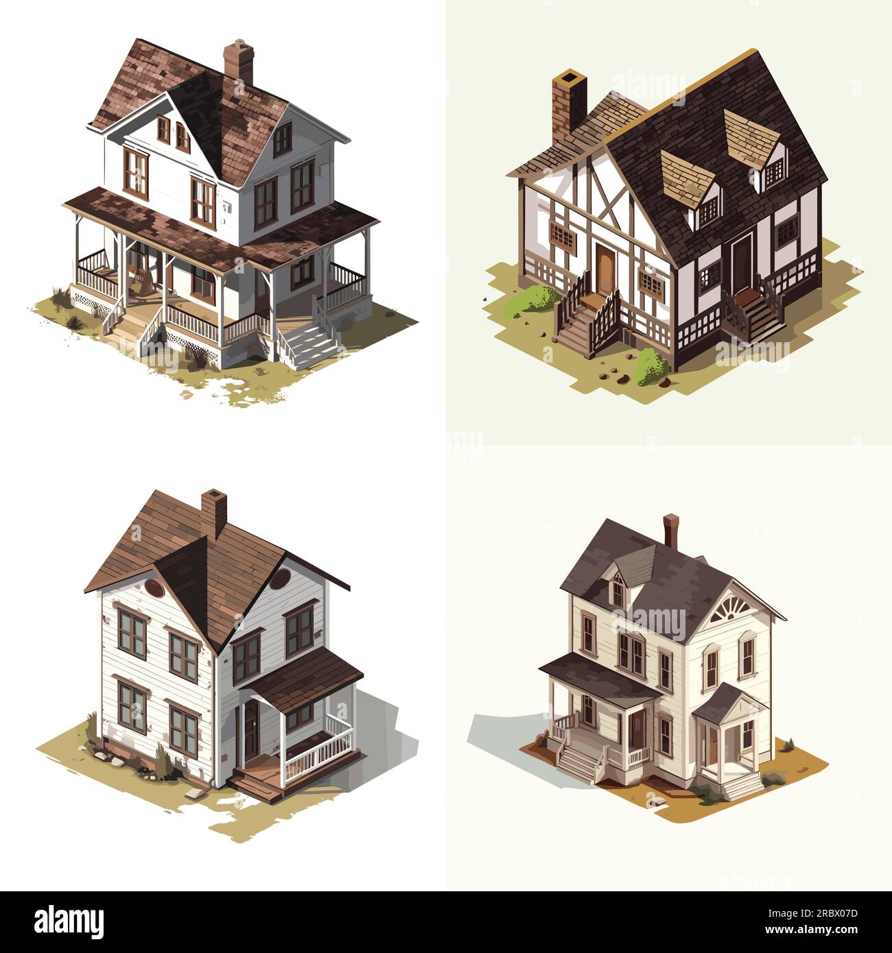 Miniature barn Stock Vector Images - Alamy