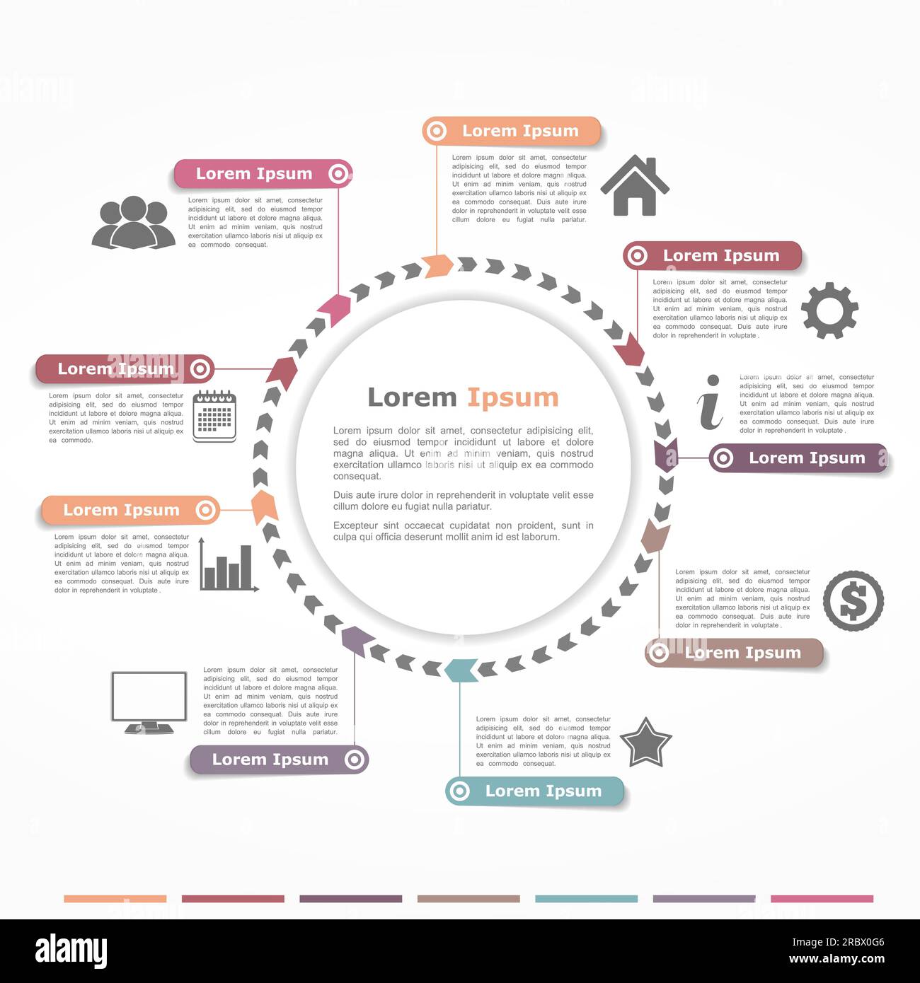 Circle diagram with arrows, infographics design template, vector eps10 ...