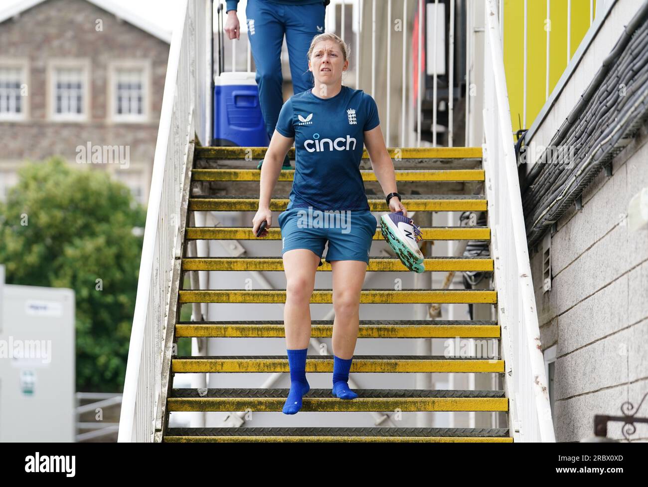 England's Heather Knight during a nets session at The Seat Unique ...
