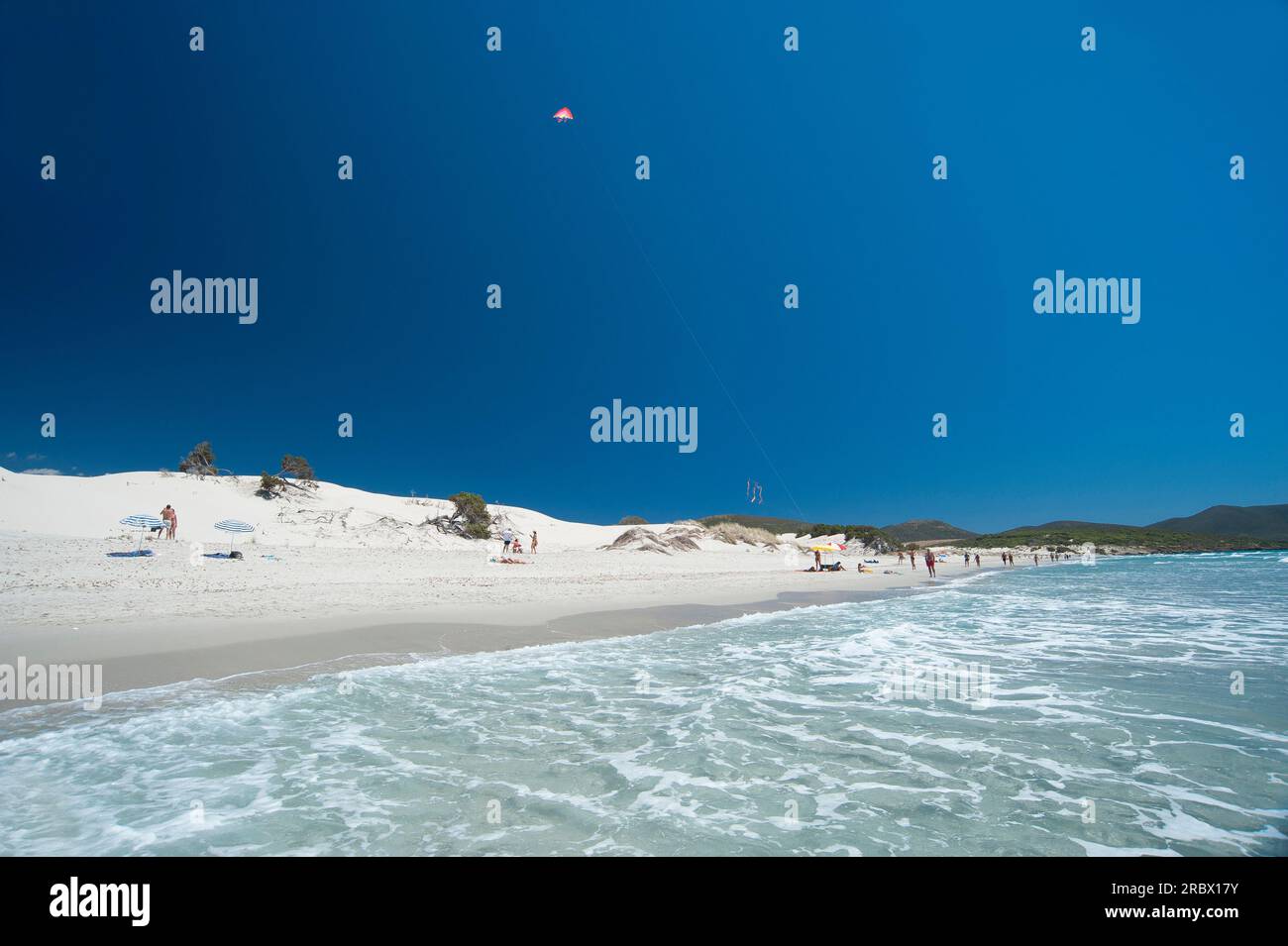 Is Arenas Biancas beach, Teulada, Sardinia, Italy, Europe Stock Photo ...