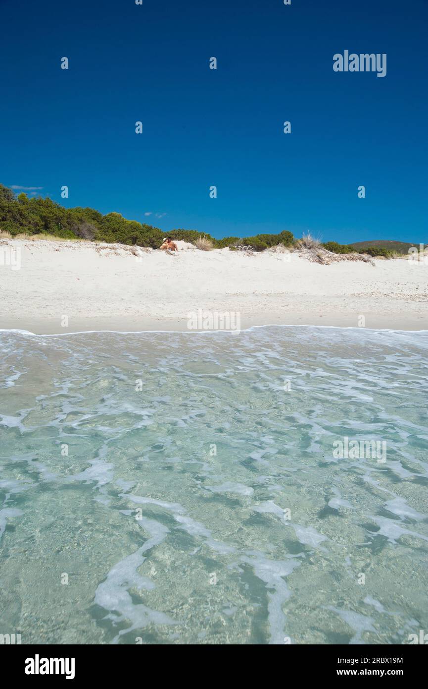 Is Arenas Biancas beach, Teulada, Sardinia, Italy, Europe Stock Photo ...