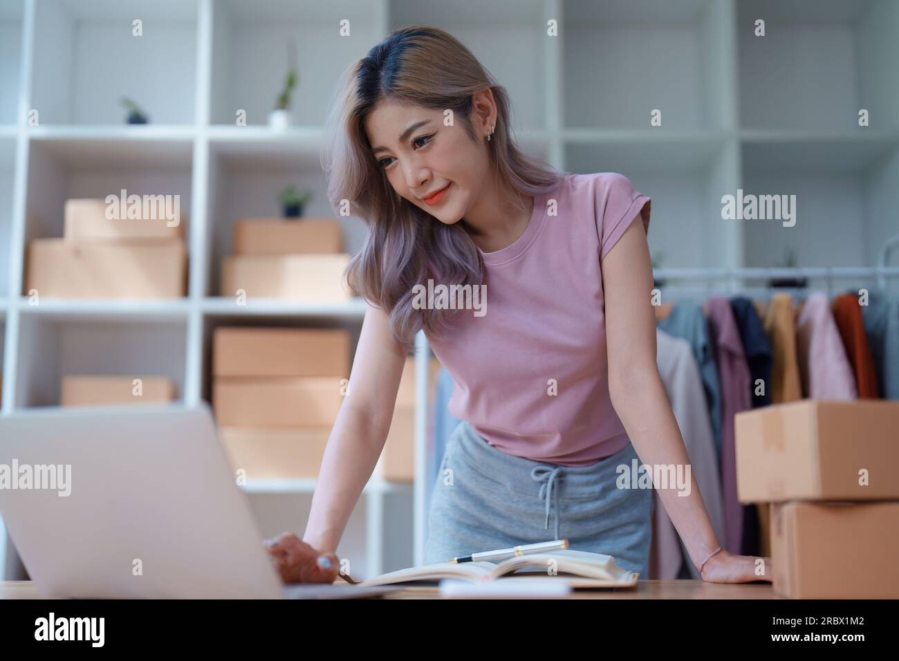 Portrait Of Asian Female Owner Of Fashion Store Clothing Store ...